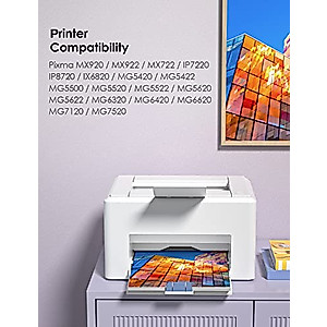 PGI250 CLI251 Compatible Replacement for Canon 250 251 XL Pinter Ink Cartridge - Compatible with Canon PIXMA MX922 MX920 IP8720 MG5520 MG6620 MG7520 IX6820 Printer (5-Pack)