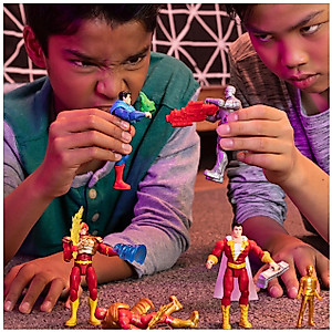 DC Comics, 4-Inch SUPERMAN and CYBORG Action Figure 2-Pack with 6 Mystery Accessories, Adventure 1