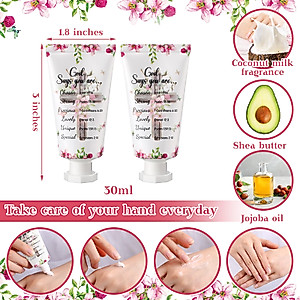 Heigble 50 Pack Hand Lotion Bulk Gifts Travel Size Summer Hand Cream Christian Gift Bulk for Church Hand Cream for Homeless Nursing Home Non Beneficial Appreciation Gifts for Coworker