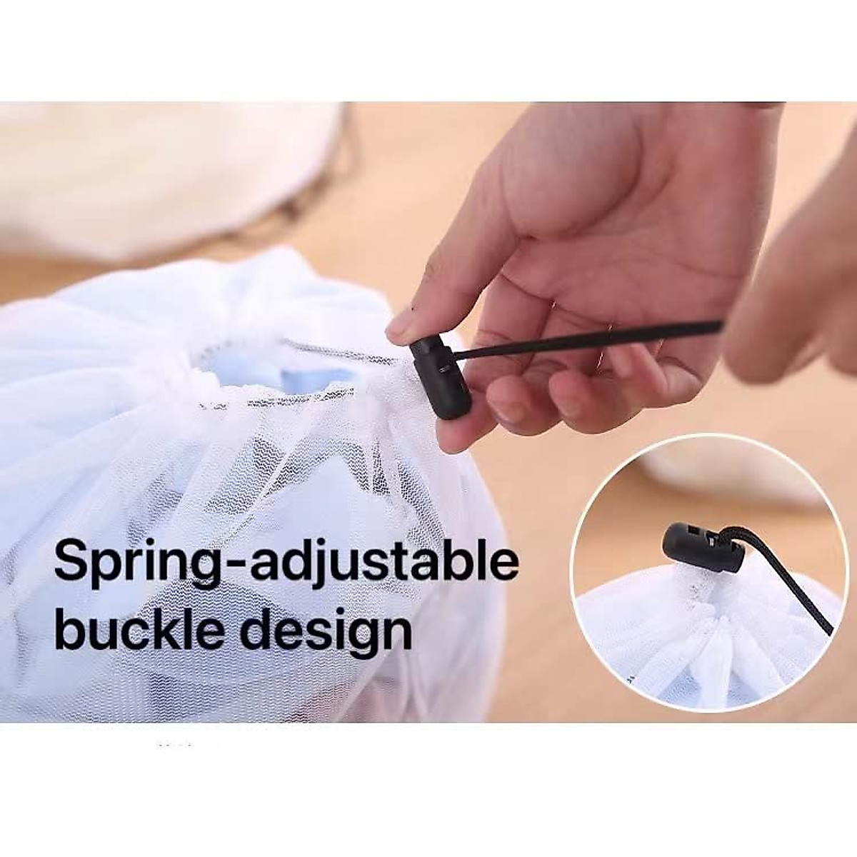 Durable Honeycomb Mesh Laundry Bags for Delicates (Spring Type)