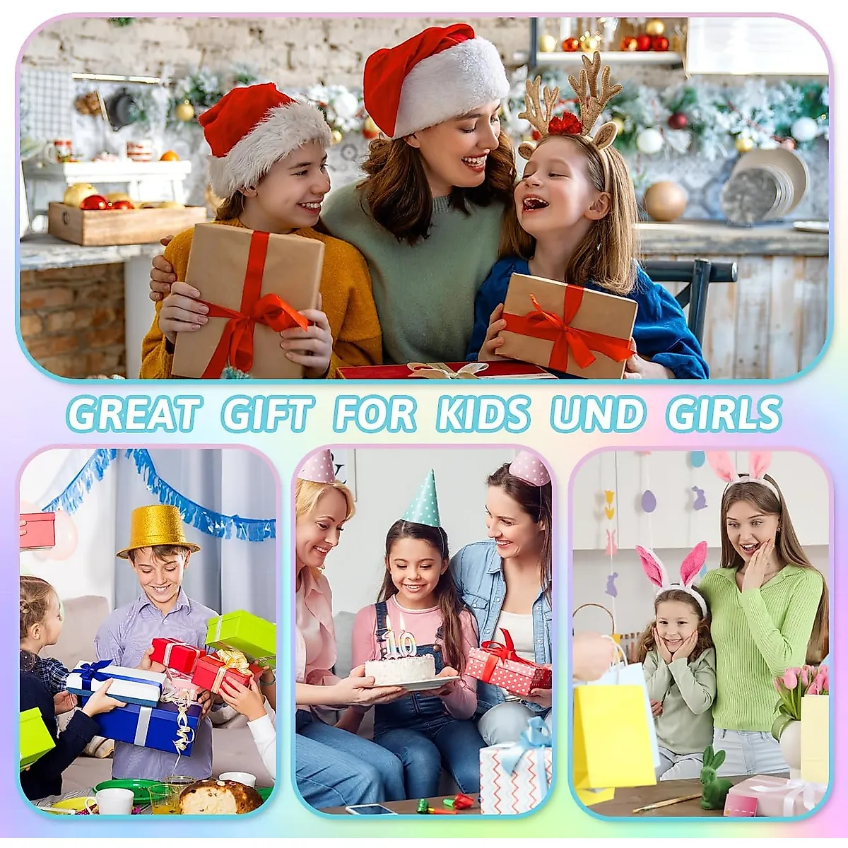 Yangmei Easter Basket Essentials, 12 Rainbow Pencils, Easter Basket Stuffers for Teens, Gifts for Teens Girl Stuff, Art Supplies for Kids 9-12, Gifts for 5-12 Year Old Girl, Arts and Crafts for Kids