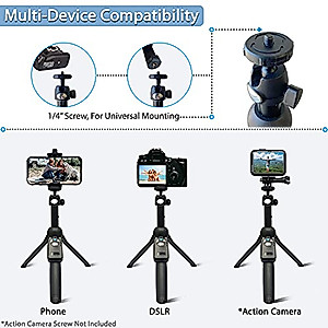 Fugetek 48" Compact Selfie Stick & Tripod, Extendable, Wireless Bluetooth Remote, Lightweight Aluminum, Travel Ready, Compatible with iPhone 14 13 12 Pro Xs Max Xr X 8Plus 7 & Android