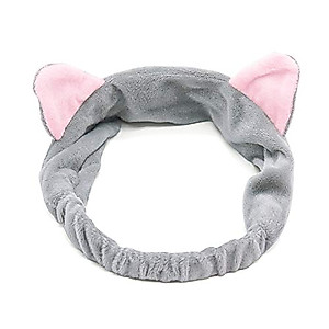 Miya Lulu Cute Cat Ears Wash Face Hairbands Ears Tools Daily Hair Headbands Party Makeup Party Hairband Accessories Gift Vacation Headdress Cute Cat For Women Girls Turban Cute 3 PCS
