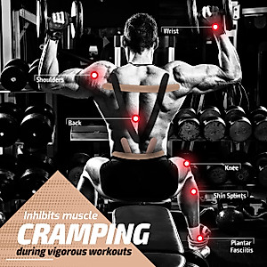 Physix Gear Kinesiology Tape Pro - Waterproof Physio Sports Tape for Pain & Injuries, Pregnancy, Muscle, Knee, Joint Support, Swelling, Strain Relief, Enhanced Blood Circulation (Beige, 1 Roll)