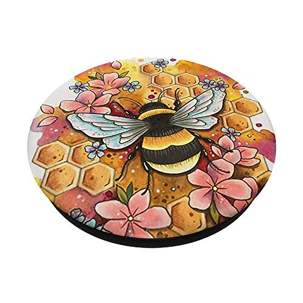 Flower Bee PopSockets Swappable PopGrip