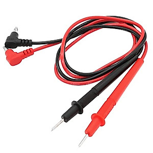 Waziaqoc 1 Pair Banana Plug Multimeter Probe Test Lead Cable, 1000V, Length 60cm, Black & Red