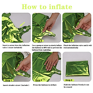 40 Inch Giant Light Green Number 3 Balloon, Helium Mylar Foil Number Balloons for Birthday Party, 3rd Birthday Decorations for Kids, Anniversary Party Decorations Supplies (Light Green Number 3)