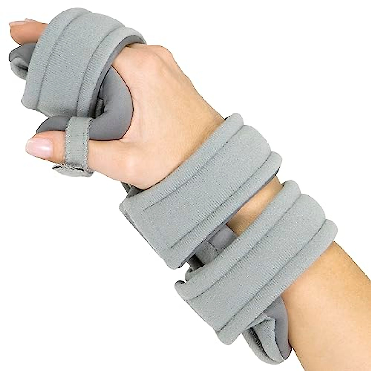 Vive Resting Hand Splint (Right) - Night Immobilizer Wrist Finger Brace - Thumb Stabilizer Wrap - For Arthritis, Tendonitis, Carpal Tunnel Pain - Functional Support For Sprains Fractures (Medium)