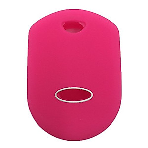 Ezzy Auto Rose 4 Buttons Silicone Rubber Key Fob Case Key Cover Key Jacket Skin Protector fit for Escape Explorer