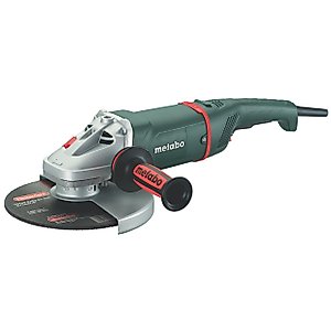 Metabo 9-Inch Angle Grinder, 6,600 RPM, 15 Amp w/Brake, Non-Lock Paddle, Performance Angle Grinders, Electronics, WEPB 24-230 MVT, 606479420, Green