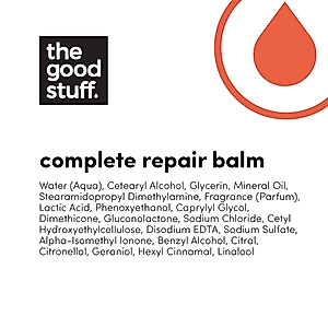 THE GOOD STUFF Complete Repair Balm for Damaged Hair | Lightweight, Leave In Conditioner Provides Strength, Protection, Softness, and Shine All Day Long | Hair Cream For Curly Hair | Certified Vegan and Cruelty-Free