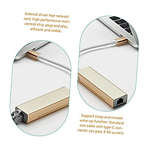 Mobestech 4pcs 1000mbps Adapter LAN Wired Adapter Gigabit LAN Network Adapter USB Ethernet Adapter LAN Internet Network Adapter USB to Ethernet Adapter External Accessories Abs