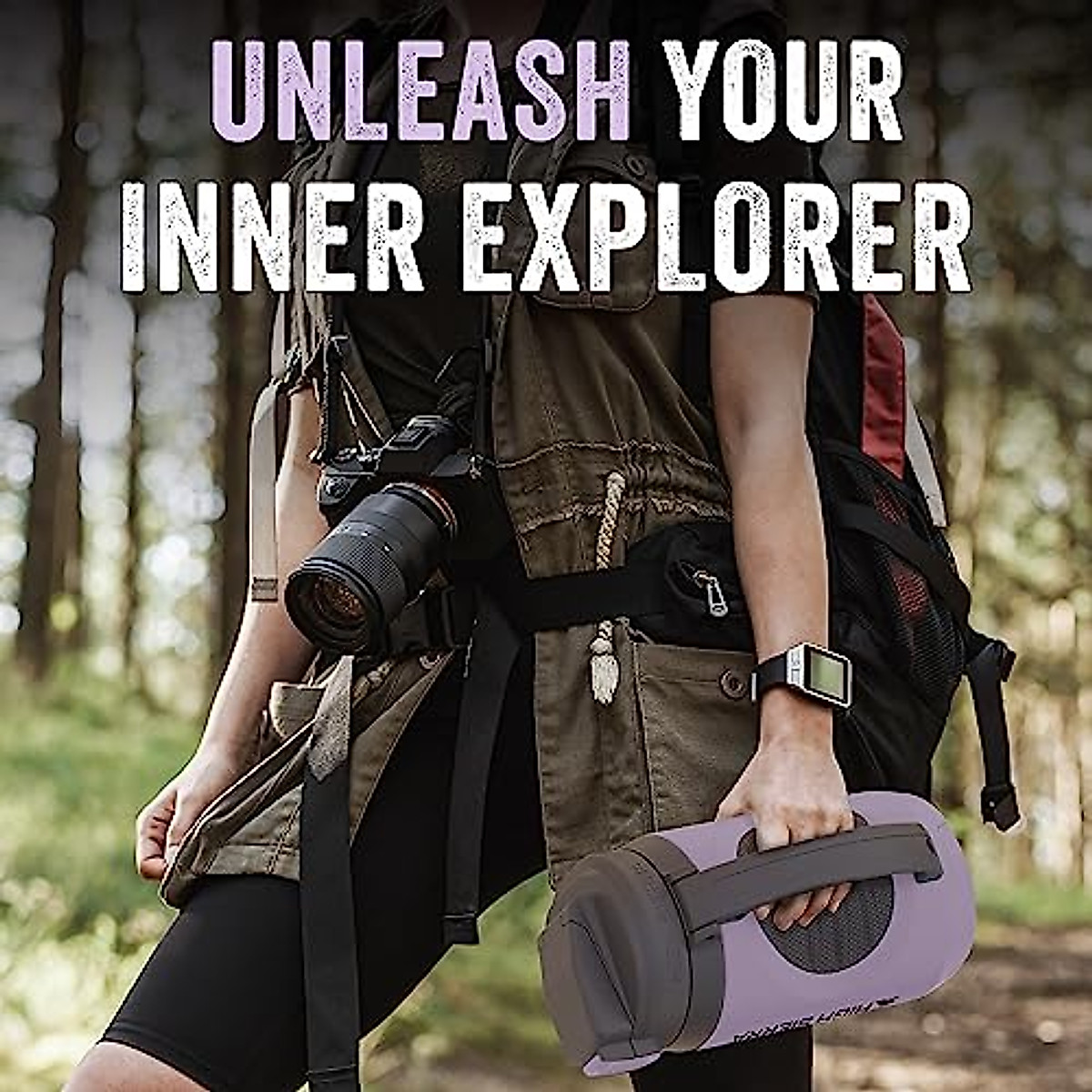 High Sierra - [BPA FREE] 64 OZ Insulated Water Jug, [Soft Spout – NO MORE TEETH BUMPS] Built-in Fence Anchor, Keeps Iced Water Cold for Hours, EXTRA LARGE Sports Bottle, Lavender