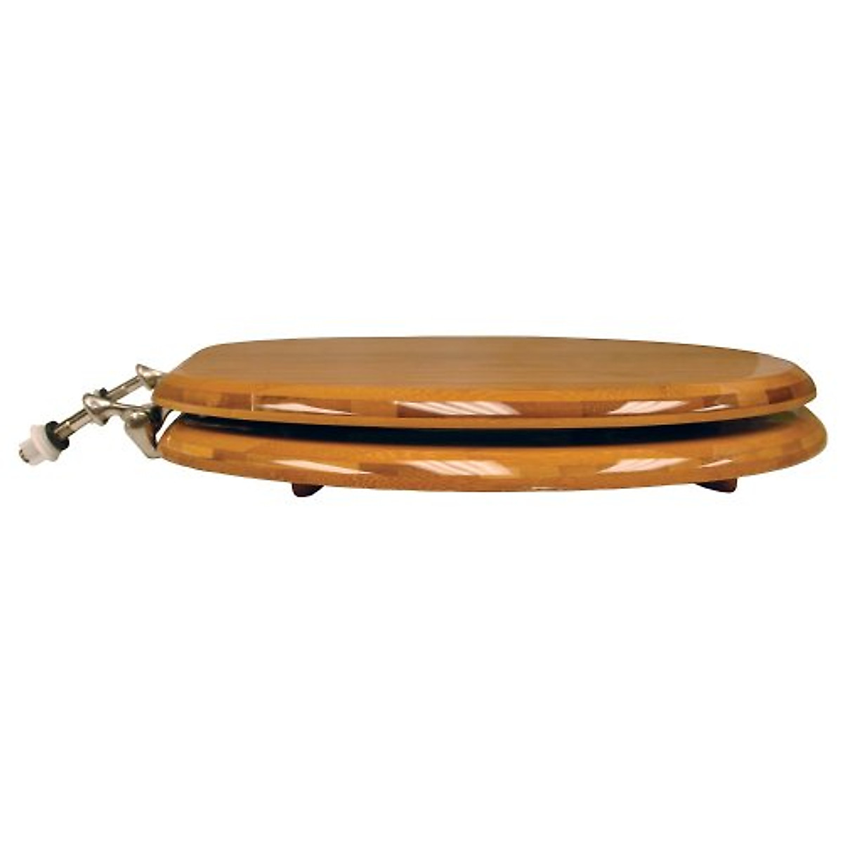 Comfort Seats C3B2R220BN Toilet Seat, Round, Rattan Bamboo