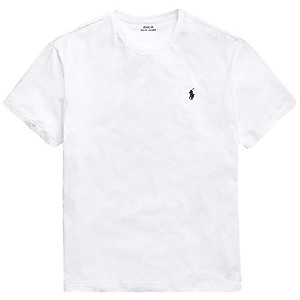 Polo Ralph Lauren Mens Crew Neck Big Pony T-Shirt (M, White)