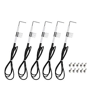 BBQ Future 5 Pack Grill Ignitor Electrode Replacement kit with Wire for Home Depot Nexgril 720-0830H, 720-0830D, 720-0888, 720-0888N and Most Nexgrill Grill Models