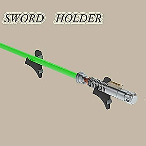 Lixada Light Saber Wall Mount, Wall Rack Wall Holder, Sword Stand Saber Hanger, Bracket Horizontal Wall Rack