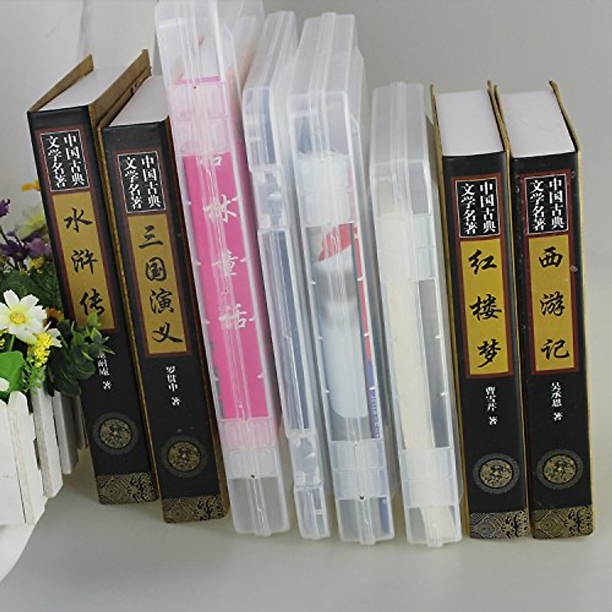 Portable A4 File Box Transparent Plastic Box Office Supplies Holder Document Paper Organizers Case PP Storage Collections Container Magazine Organizers Box Case (2pcs(Available Dimension 30 x 21 x 2cm/11.8 x 8.3 x 0.8inch))