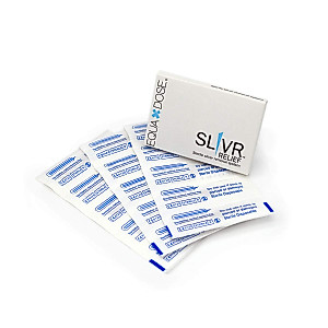 The Sliver Removal System for Slivr Relief. Includes 15 Clean Sliver removers, Precision Tweezers, and a Waterproof Container. Perfect for First Aid Kits