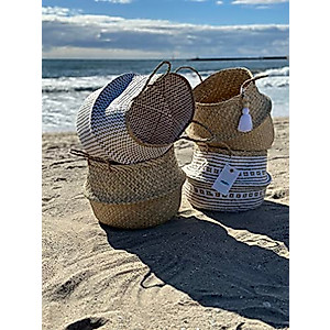 Premium Set of 4 X-Large Seagrass Baskets-Stylish and Sustainable Storage Solution for Home Decor-Handwoven, Durable & Eco-friendly-Ideal for Organizing Toys, Blankets, and more.