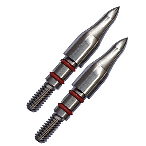 100Grains Archery Field Points,9/32″ Field Points Stainless Steel Screw in Archery Field Tips and BroadHeads (1 Dozen 12 PCS) (9/32″-100grains)