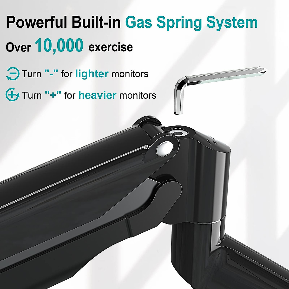 MOUNT PRO Single Monitor Mount Stand fits 22-35 inch/26.4lbs Ultrawide Computer Screen, Long Monitor Arm with Height/Tilt/Swivel/Rotation Adjustable, Premium Gas Spring Monitor Desk Mount, VESA Mount