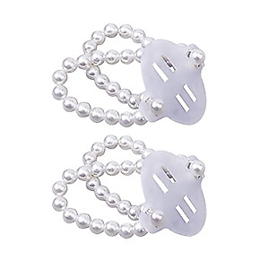 ccHuDE 6 Pcs Wrist Corsage Bands Faux Pearl Wedding Wrist Bands Elastic Bridal Corsage Wrist Band Bride Boutonnieres Wrist Bands DIY Bridemaids Wristlets
