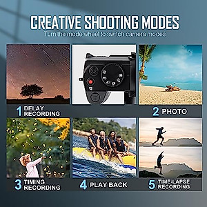 ATPLOES 4k Digital Cameras for Photography, Video/Vlogging Camera for YouTube with WiFi & App Control, Travel Camera with 32GB TF Card & 2 Batteries,Compact Camera,Great Gift Choice