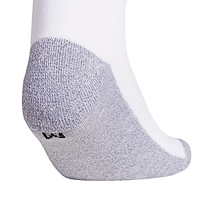 adidas unisex child Kids-boy's/Girl's Cushioned Angle Stripe (6-pair) Low Cut Sock, White/Grey/Light Onix Grey, Large US