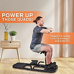 Lifepro GluteBlast Hip Thrust Machine - Premium Squat & Glute Machine Workout Equipment for at Home Gym with Resistance Bands - Multipurpose Glute Bench Targets Glutes, Hips & Thighs