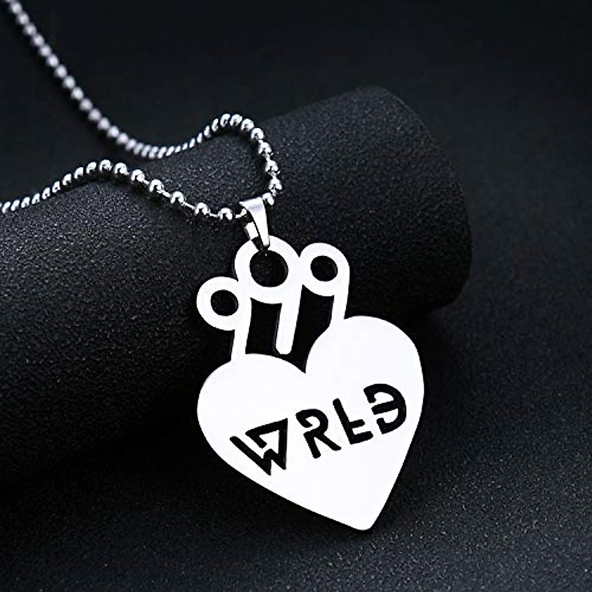 COMTRUDE 999 Necklace Premium Stainless Steel Pendant Perfect Gifts for Young Singer Fans Silver