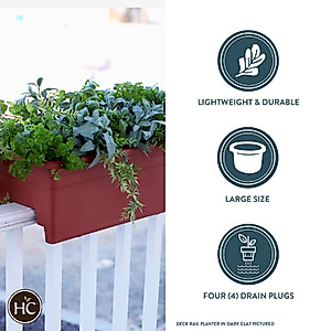 Green Deck Rail Planter