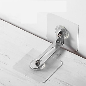 Yaokaim Anti Tip Furniture Wall Anchors No Drill (10 Packs), for Baby Proofing, Keep Baby Pet Safety from Falling Furniture, Removable, No Drilling