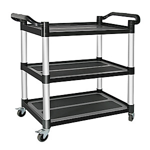 MAYNIYJK Collapsible Rolling Crate with Wheels, Foldable Utility Cart, Folding Portable Rolling Crate with Wheels, Collapsible Cart Storage Box with Telescoping Handle for Shopping Teacher Use