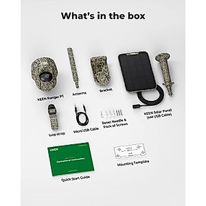 REOLINK KEEN Ranger PT Cellular Trail Camera, 3G/4G LTE, 360° Full View, 2K Live Video&Playback on Phone, No-Glow IR, Solar Powered Game Camera, 2K Night Vision, Smart Motion Activated, No WiFi Needed