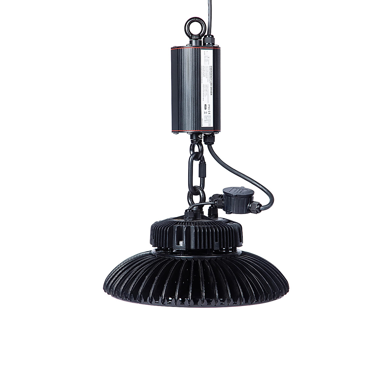 40W Emergency LED Driver for UFO LED HIGH Bay Light , AC Input 100-347V Output DC170V Emergency Backup Battery Emergency Driver UL Listed (4 Pack)