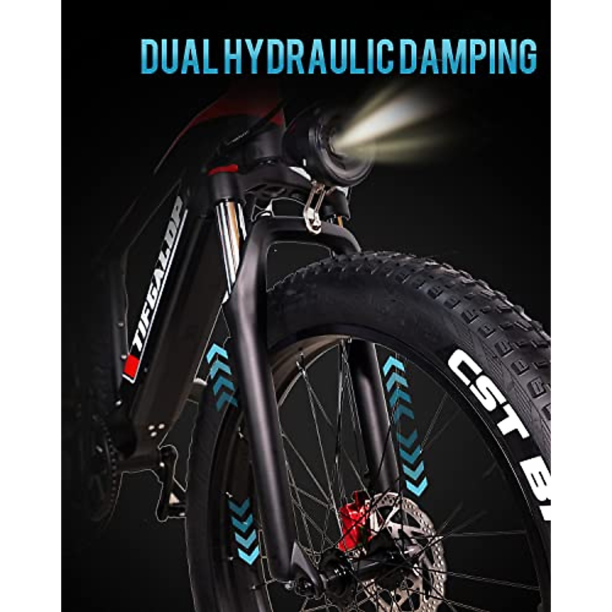 COFANSON Electric Bike for Adults - 1000W Ebike with 33 MPH 60 Miles Range, 26" x 4.0" Off-Road Fat Tires Electric Bicycle 7 Speed E Bike 864Wh (48V18Ah) Removable Battery…