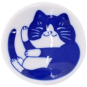 MIno Ware Chopstick Rest set, Kawaii Cute Cats Design, Japanese Ceramic Ware, Set of 4