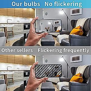 KINDEEP 7W Refrigerator Light Bulb, A15 LED Bulb, 60 Watt Equivalent, Daylight White 5000K, 700LM, Waterproof Appliance Fridge Light Bulb, Ceiling Fan, Non-Dimmable, E26 Medium Base, 2 Pack