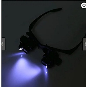 Magnifying Glasses 8X 15X 23X Magnifier LED Headband Glass Eye Magnifying Repair Tool Watchmaking Coin Stamp Currency Book Errors Jewelry Necklace Magnifier Glasses Beading Biology Loupe Microscope