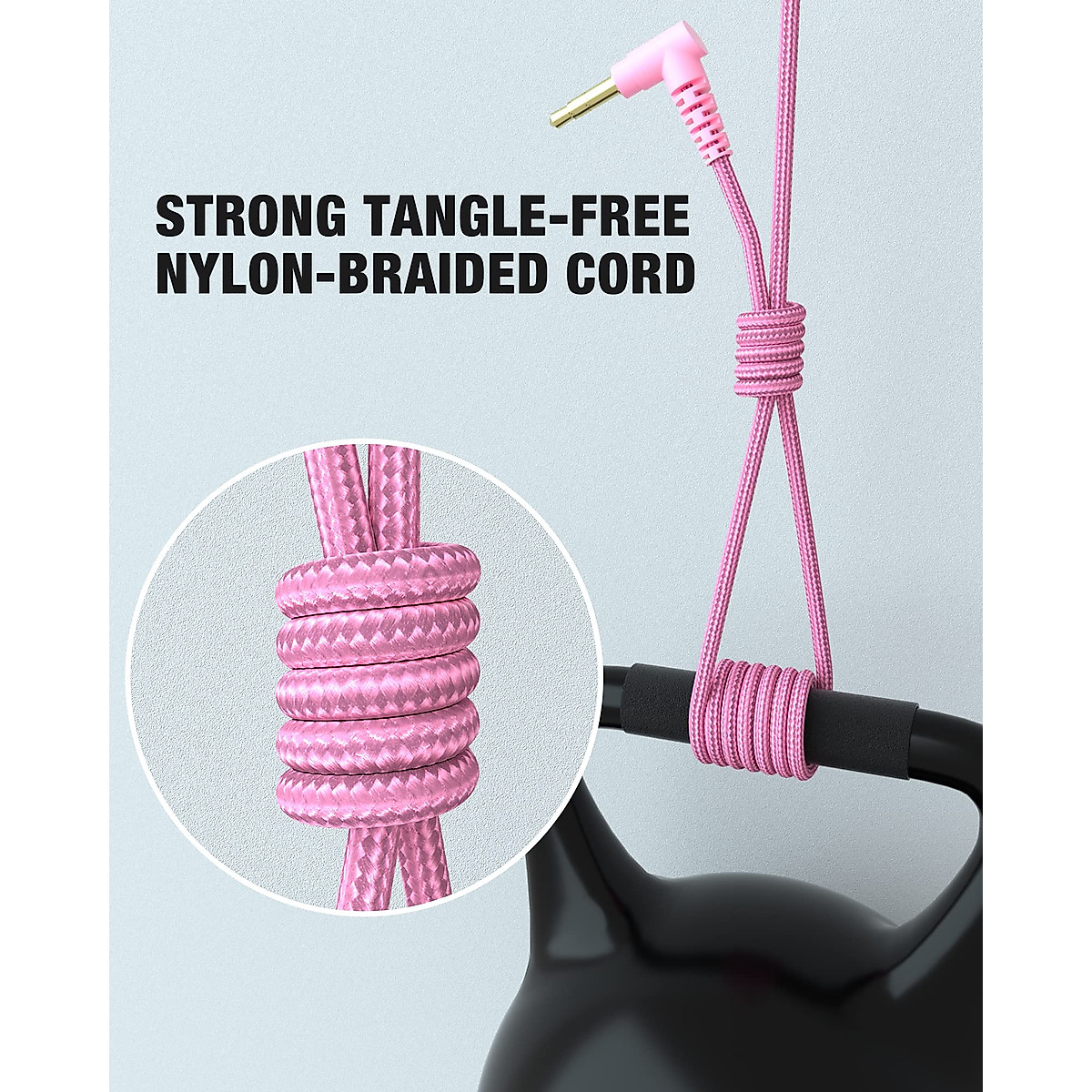 ELECDER i45 On-Ear Headphones with Microphone - Foldable Stereo Bass Headphones with No-Tangle 1.5M Cord, 3.5MM Jack, Portable Wired Headphones for School/Kids/Teens/Smartphones/Travel/Tablet - Pink