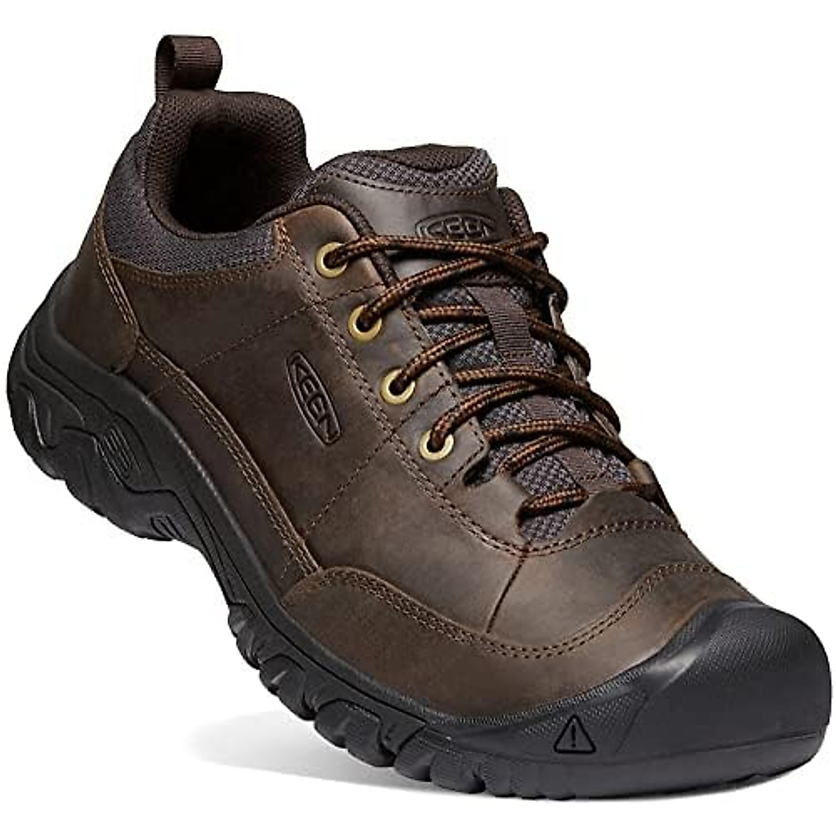 KEEN Men's Targhee 3 Oxford Casual Hiking Shoes, Dark Earth/Mulch, 8.5