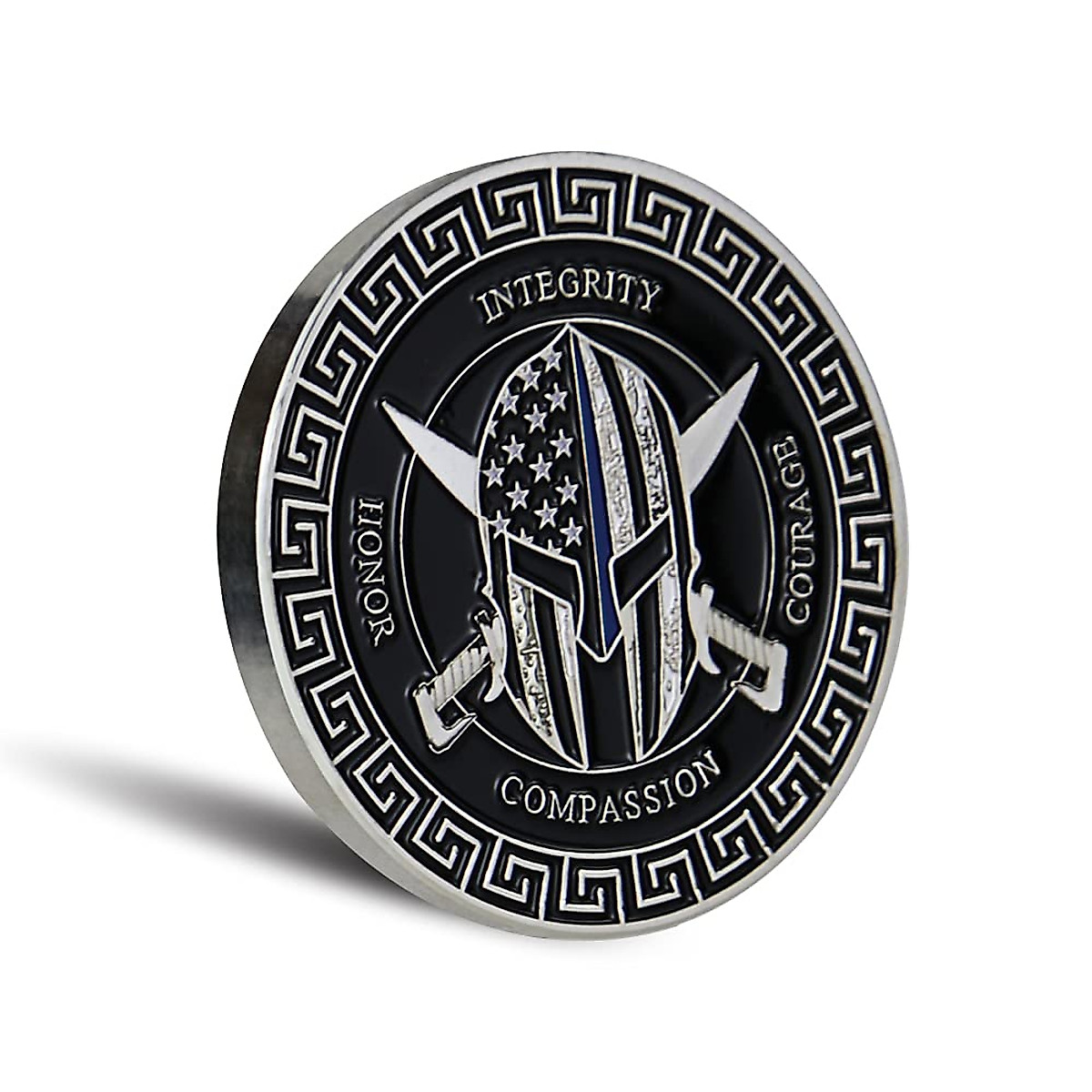 LBL United States Police Officer Challenge Coin Thin Blue Line Collection