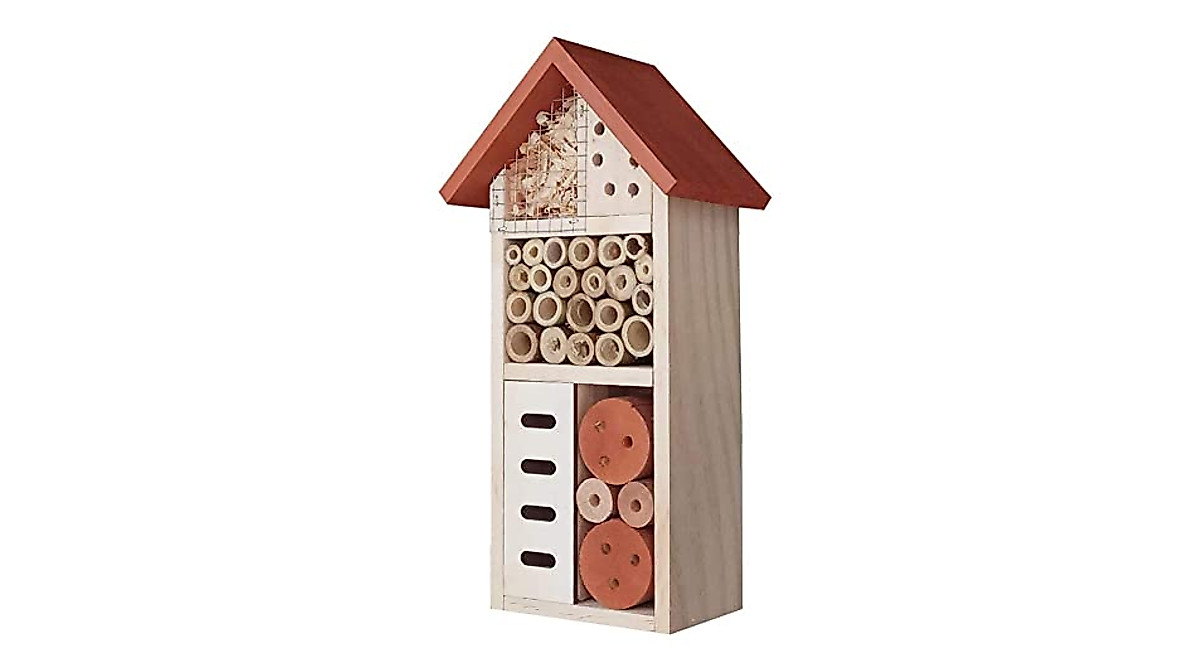 Lulu Home Wooden Insect House, Hanging Insect Hotel for Bee, Butterfly ...