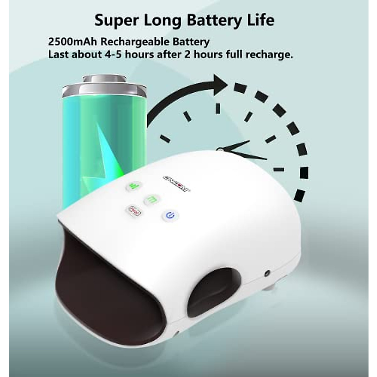 CINCOM Hand Massager - Cordless Hand Massager with Heat and Compression for Arthritis and Carpal Tunnel - Gifts for Women(A-WH)