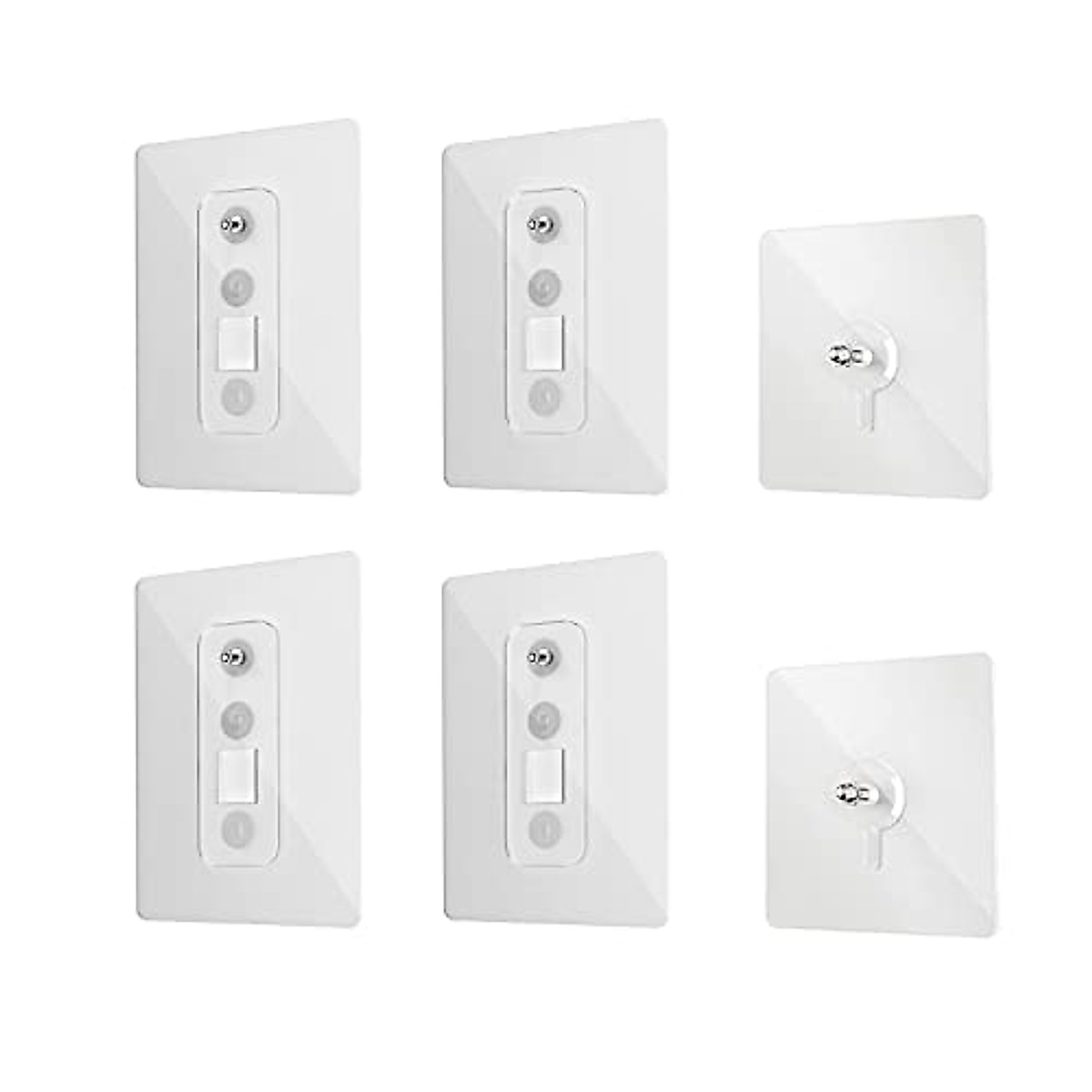 Voldra Adhesive Sticker for Shower Caddy Set - Transparent, 6 Pack