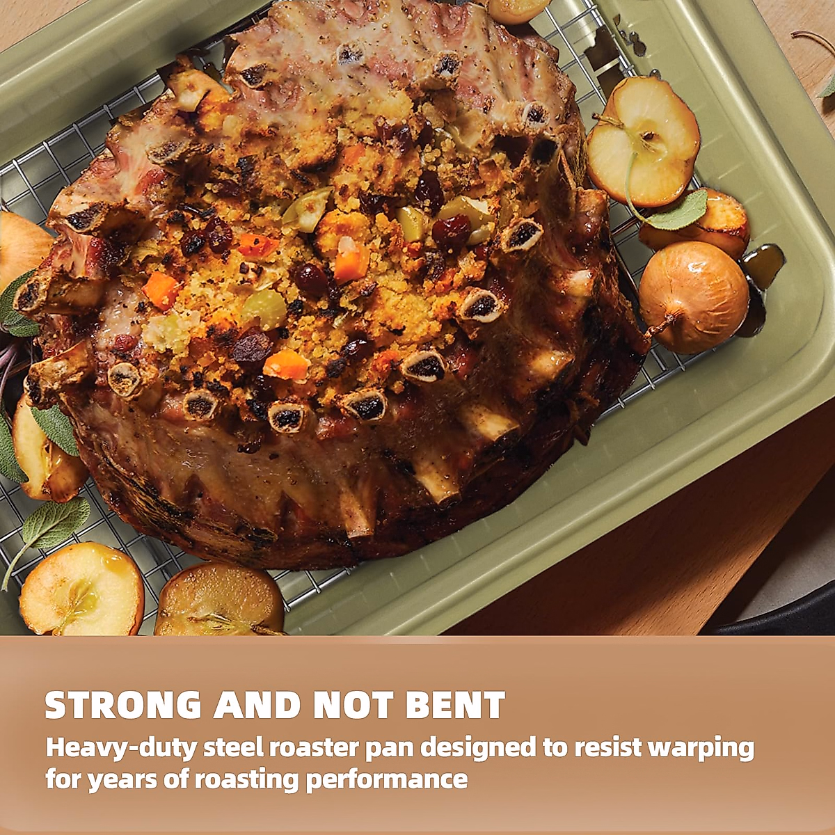 BETTERBEAUTY Nonstick Bakeware Set 10 Pcs, Professional Kitchen Bicolor Baking Pans Set with Cookie Sheets, Muffin Pan, Loaf Pan, Cake Pan and Cooling Rack, 0.8mm Thick/Dishwasher Safe/Heavy Duty