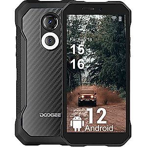 DOOGEE S61 Rugged Smartphone - 2022 Android 12 Rugged Phone - 20MP Night Vision Camera - 6GB+64GB - IP68 Waterproof Unlocked Cell Phone Outdoor- 5180mAh Battery - 6.0" IPS HD- Dual SIM 4G (Kevlar)