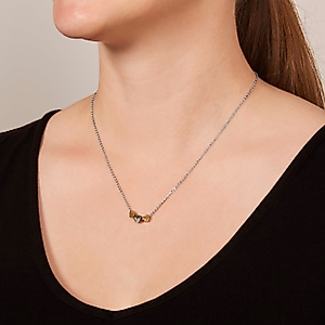 Fossil Women's Silver-Tone Necklace, Color: Silver (Model: JF02856998)