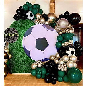 Black Green Gold Balloon Garland Double Stuffed Dark Green Gold Balloons Forest Green Black Balloons Metallic Gold Balloon Arch Kit for Halloween Baby Shower Jungle Birthday Christmas Decorations